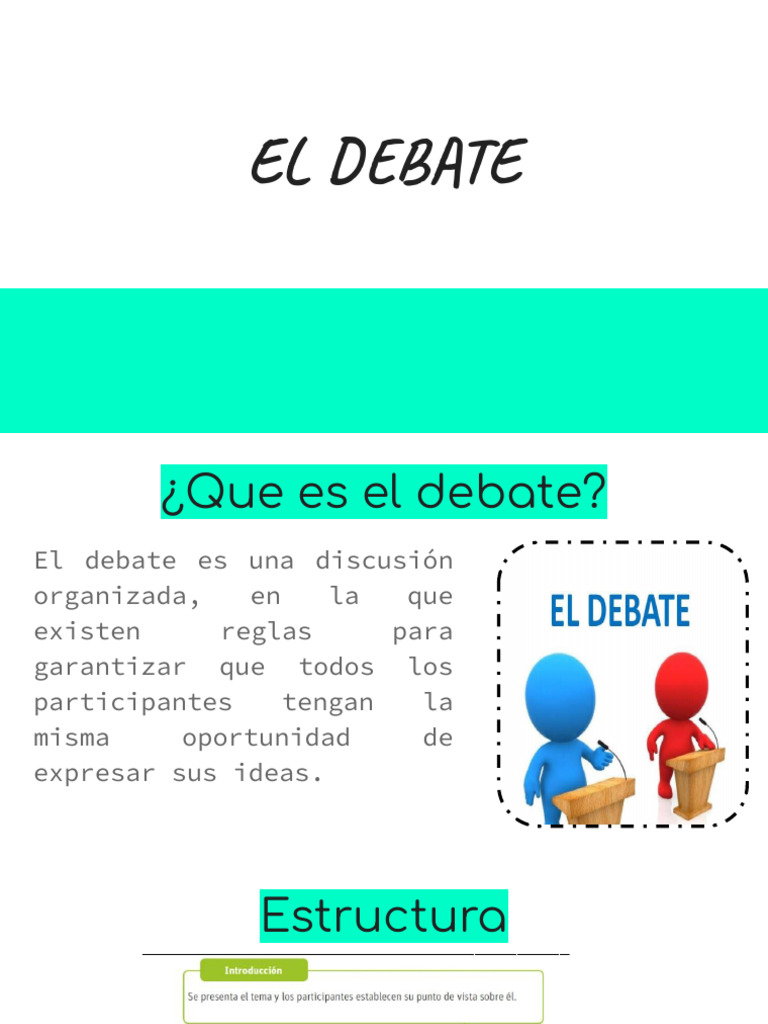 Cómo hacer un debate | PDF | Teoría de la argumentación | Información