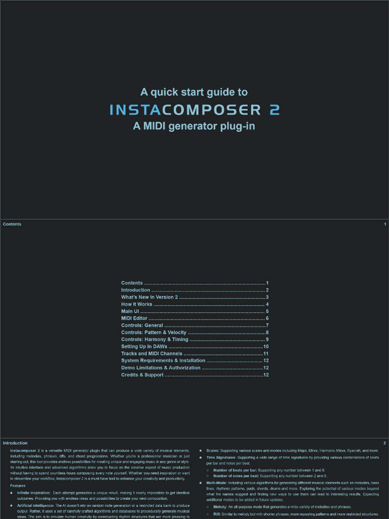 Instacomposer 2 Quickstart | PDF