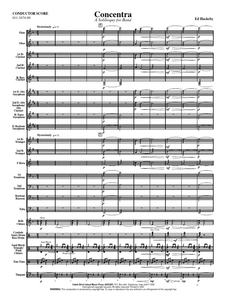Concentra - Ed Huckeby | PDF | Bois (musique) | Aérophones