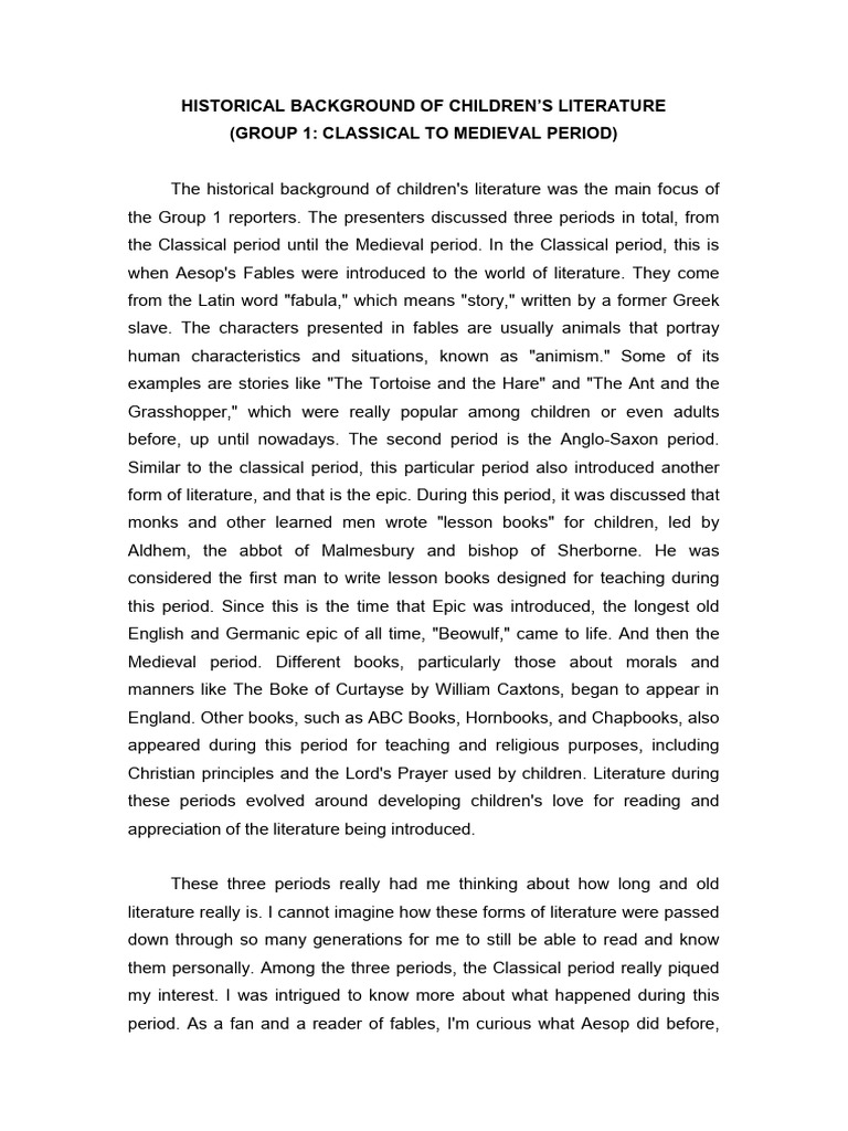 Lit 3 Reaction Paper | PDF | Fairy Tales | Plot (Narrative)