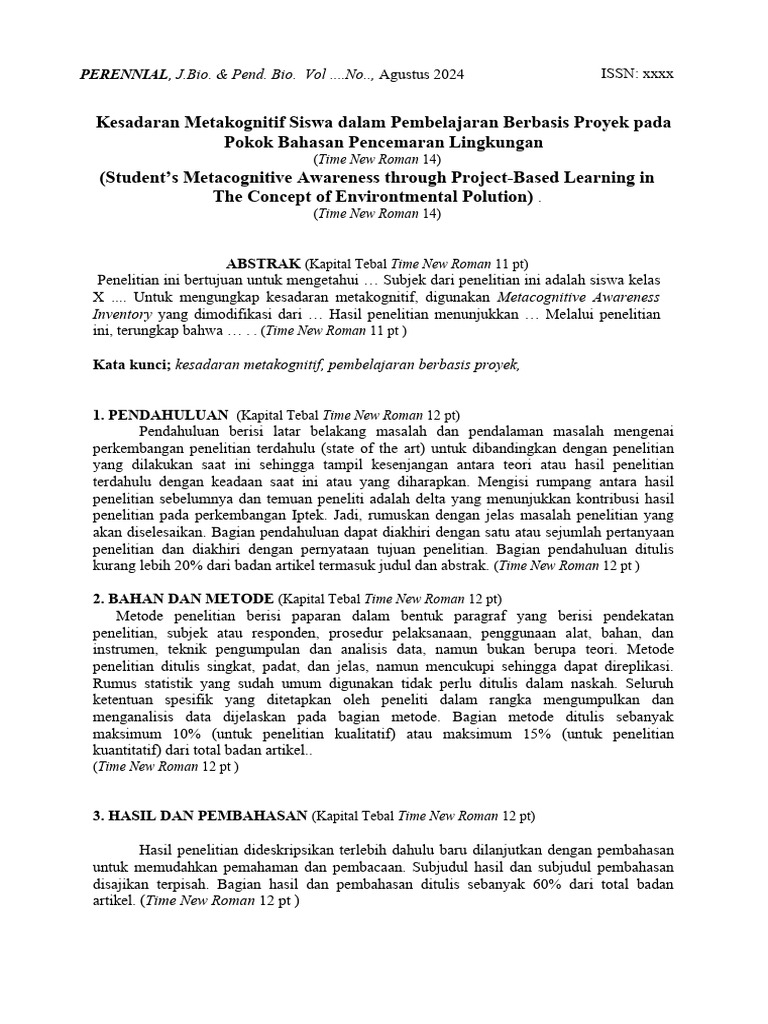 Template LAPORAN PKL PLH | PDF