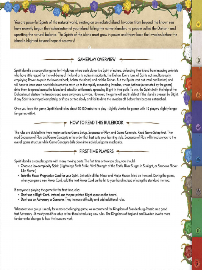 54 Spirit Island Rulebook Pages 3 | PDF