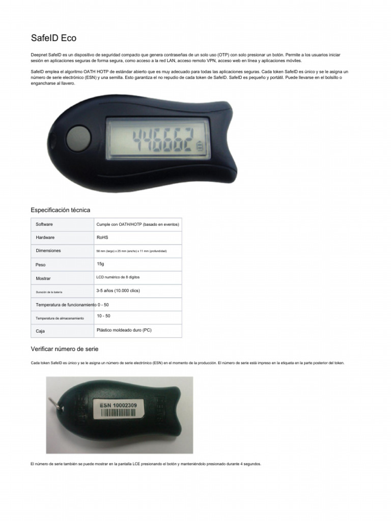 SafeID SafeIDEco 050724 1945 5208 | PDF | Contraseña | Software de la ...