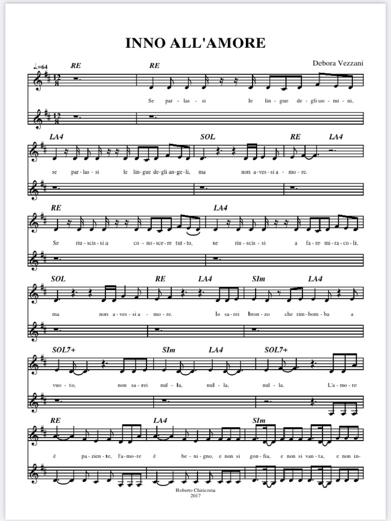 Inno All'amore | PDF