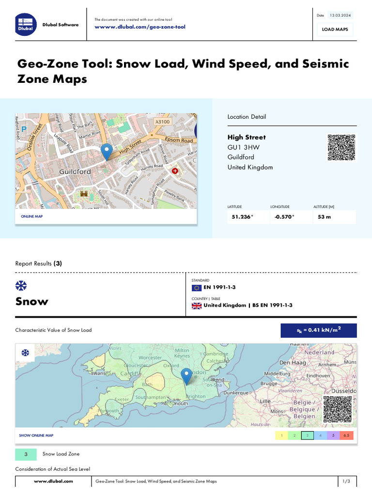 Dlubal Geo-Zone Tool - High Street - Guildford - England - GU1 3HW ...
