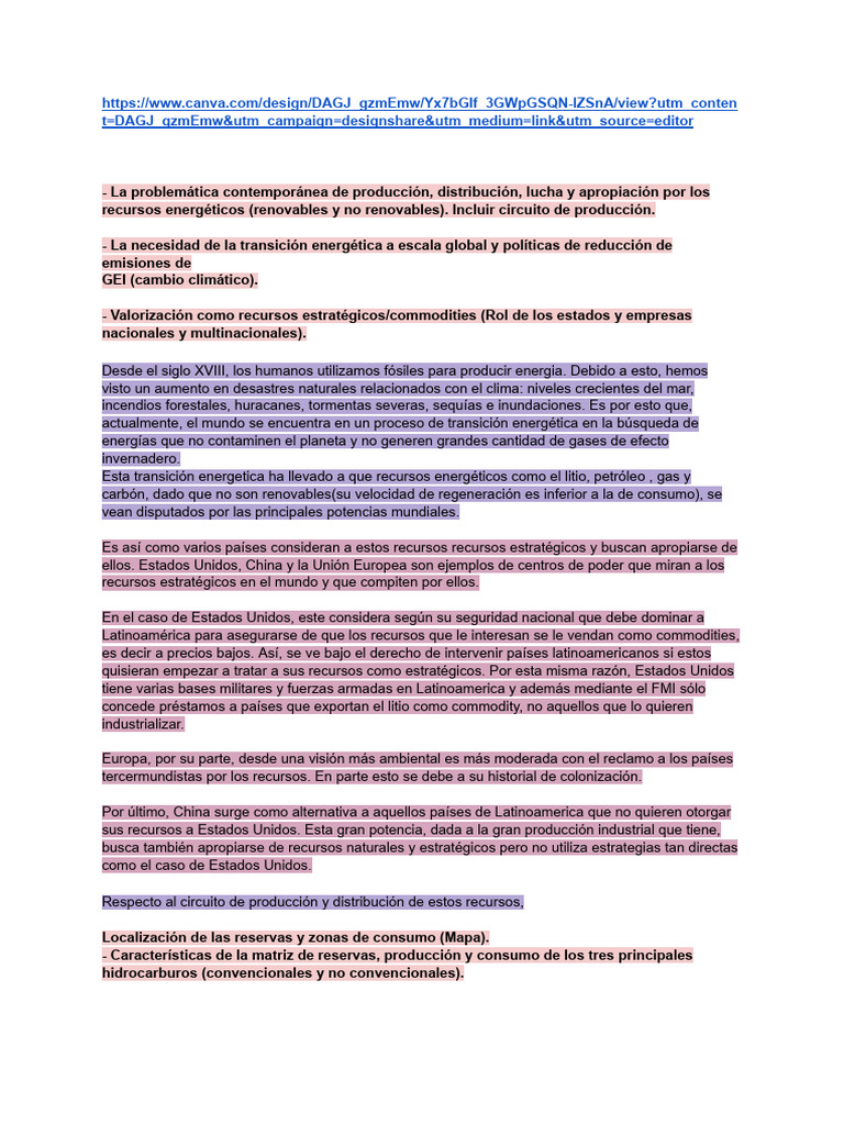 Geooo 1 | PDF | Petróleo | Energía renovable