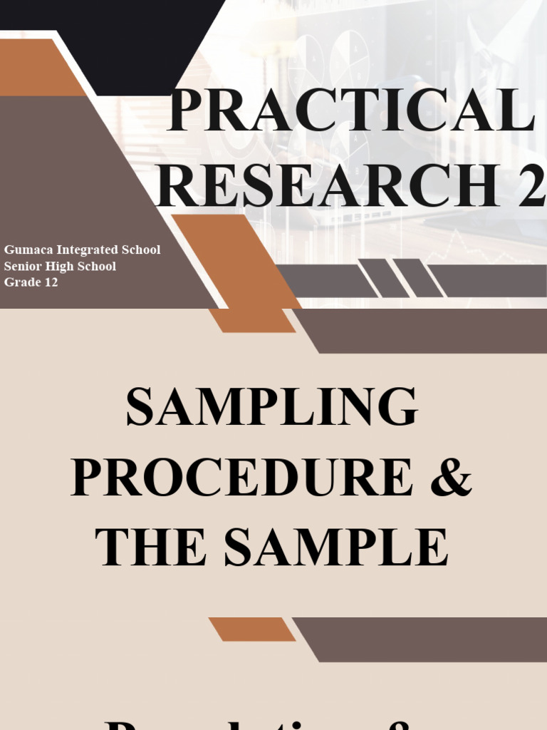 Pr2 -Sampling Procedure | PDF | Sampling (Statistics) | Statistics