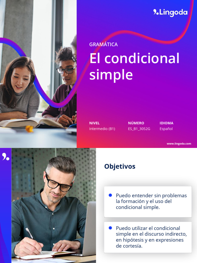 El Condicional Simple | PDF | Verbo