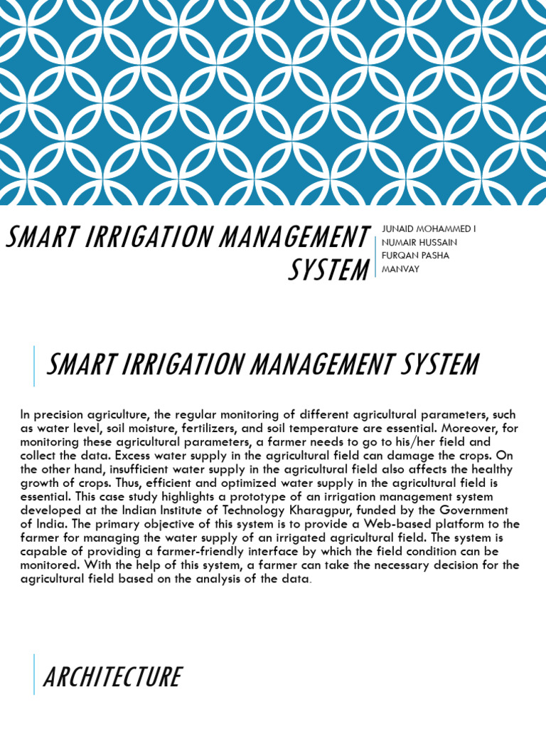 Smart Irrigation Management System | PDF | Computing | Computer Engineering