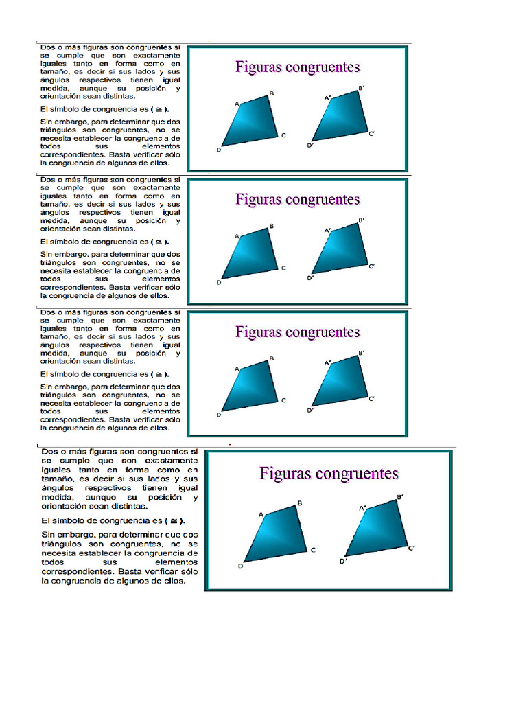 Figuras Congruentes | PDF