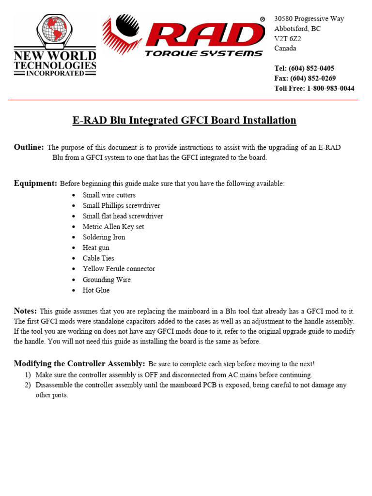 EBlu Upgrading To GFCI Integrated Boards | PDF | Electrical Connector ...