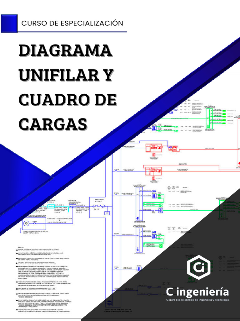 Diagrama Unifilar y Cuadro de Cargas | PDF | Cableado eléctrico | Electromagnetismo