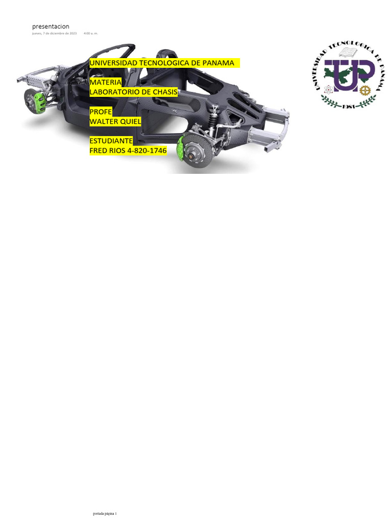 Portafolio Lab Chasis | PDF | Vehículos | Vehículos terrestres