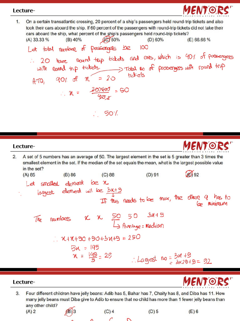 MT07 Math Solution | PDF