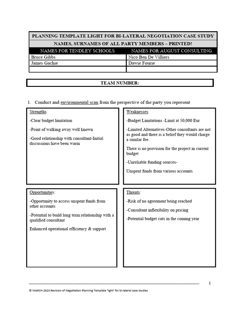 REVISED 2023 VERSION OF REPORT BACK BY PARTIES ON Bi-LATERAL CASE STUDY Bruce and James Final ...