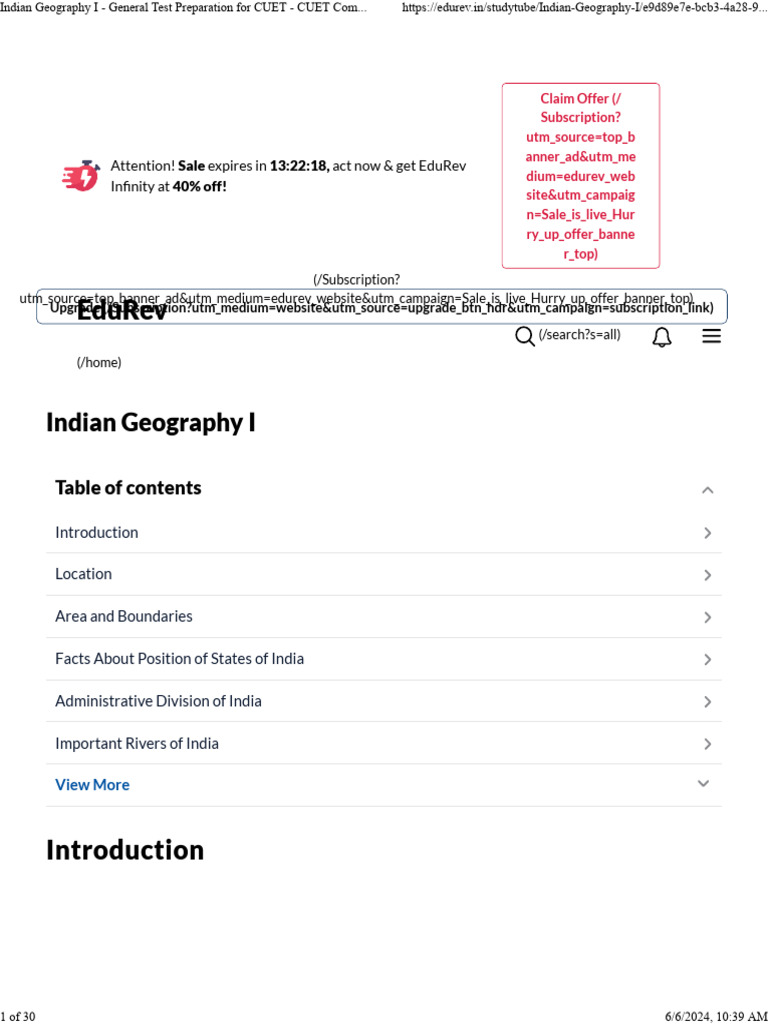 Indian Geography I | Download Free PDF | Earth Sciences