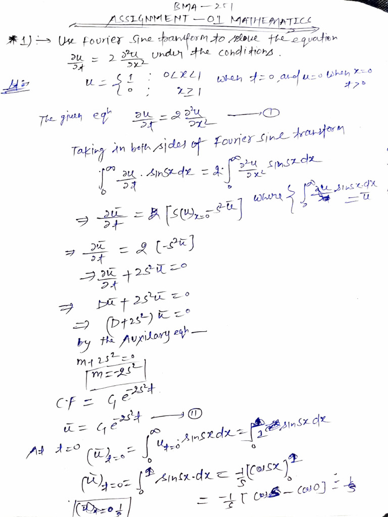 Maths Assignment 1 | PDF