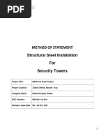 Method Statement For Structural Steel Erection | PDF | Stairs | Crane ...