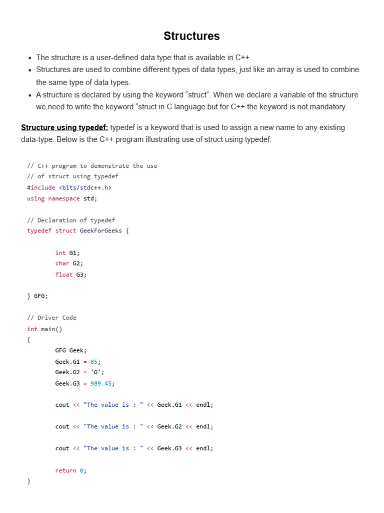 06. Structures and Dynamic Memory | PDF | Pointer (Computer Programming) | C++