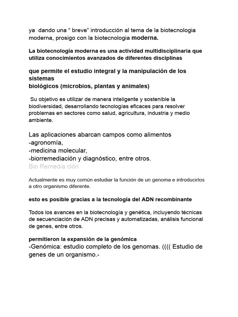 Biotecnologia Moderna | PDF