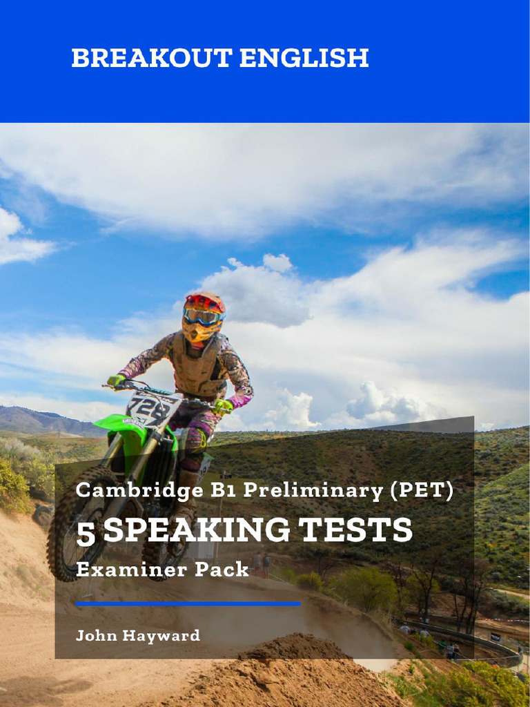 Preliminary PET Speaking Examiner Pack | PDF