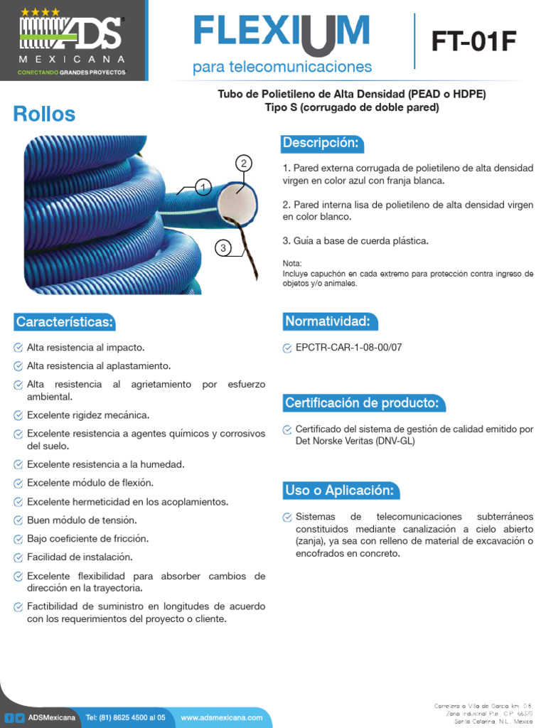 FT Flexium Rollos | PDF | Telecomunicaciones