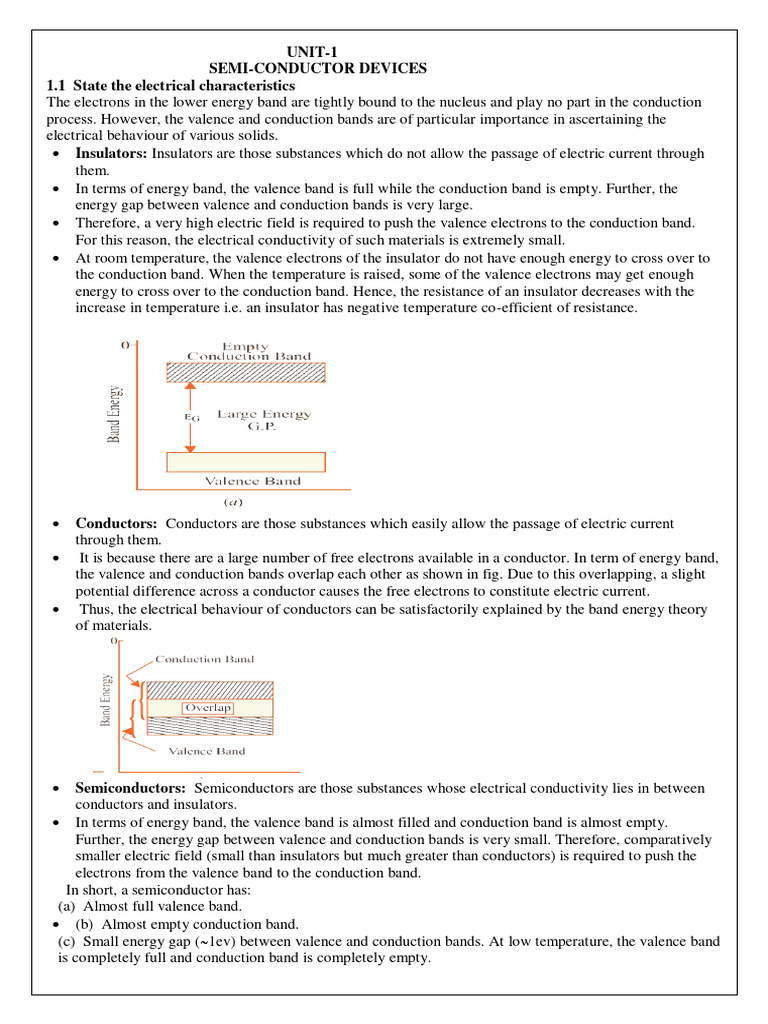 Ec Unit-1 PDF | PDF | P–N Junction | Semiconductors