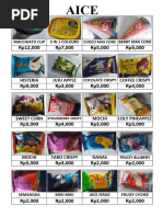 Daftar Harga Aice New .XLSX - Sheet1 | PDF | Hot Drinks | Non Alcoholic Drinks