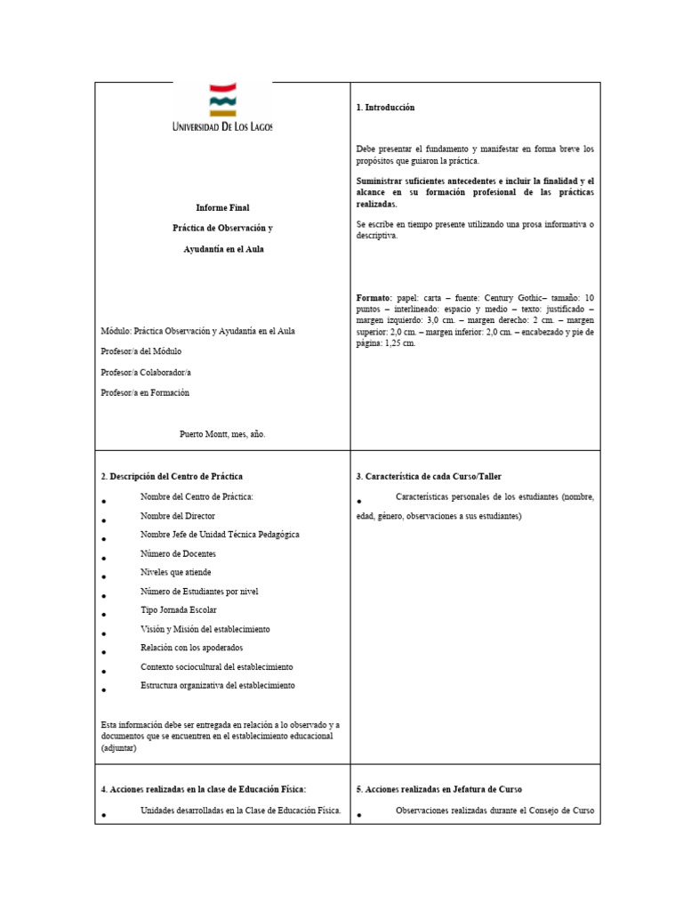 Informe Final | PDF | Maestros | Aprendizaje