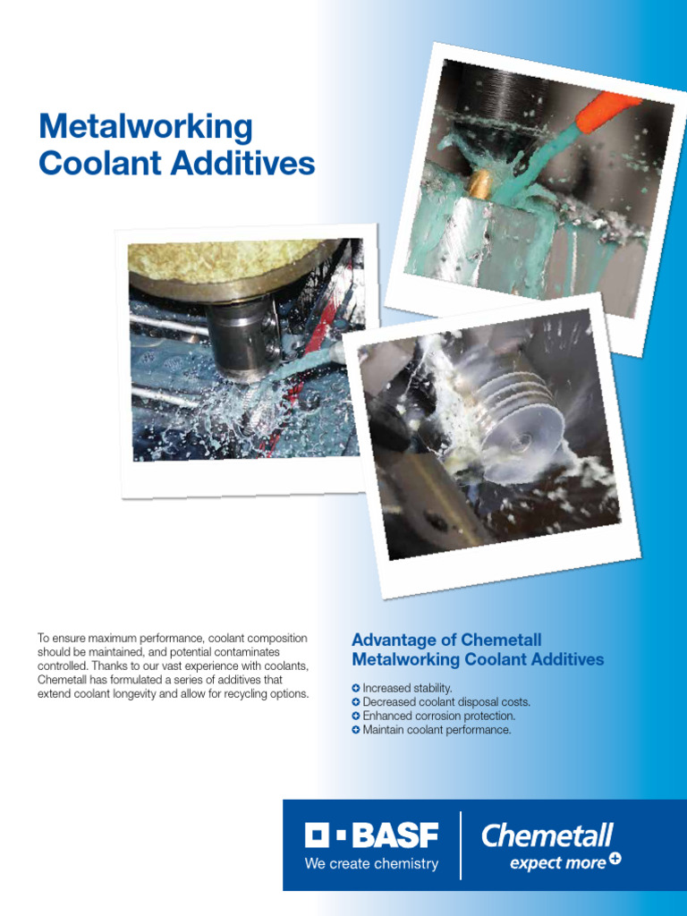 BASF CHEMETALL Metalworking Coolants Additives Line Card | PDF | Soft ...