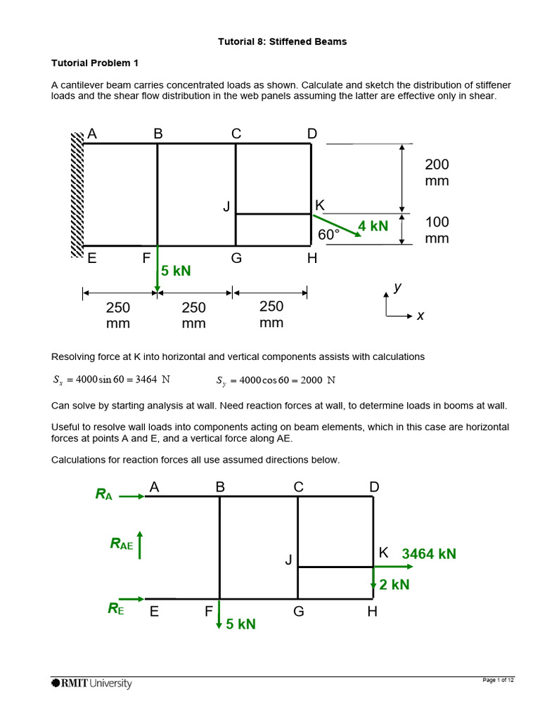 Tutorial-08 Stiffened Beams | PDF | Buckling | Beam (Structure)