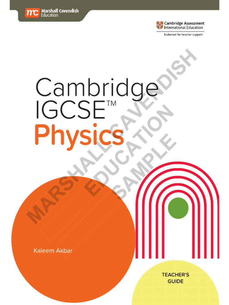 Mce Cambridge Igcse Physics TG Sample Flat | PDF