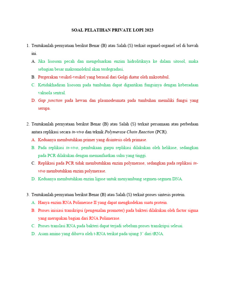 Soal Pre-Test | PDF | Griya & Taman | Sains & Matematika