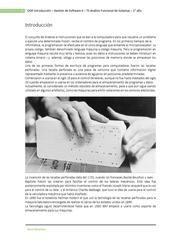 Introducción A La OOP | PDF | Objeto (informática) | Lenguaje de programación