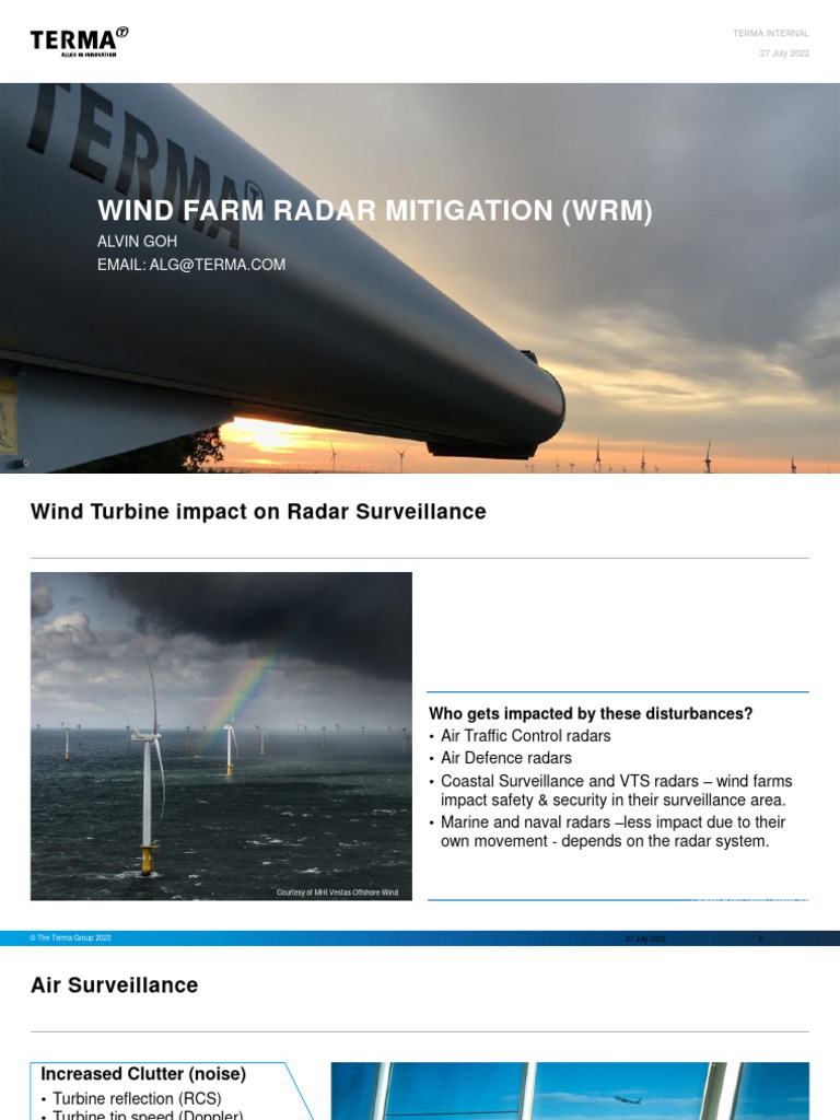 Terma WRM, July2022 | PDF | Radar | Wind Farm