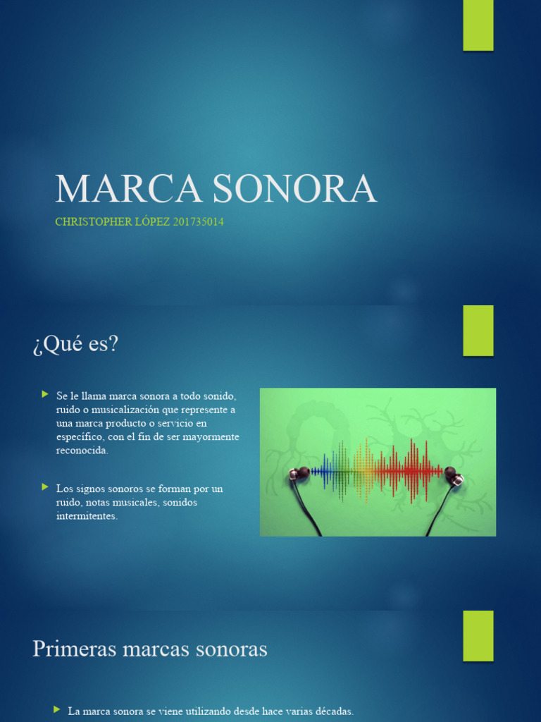 Christopher MARCA SONORA Presentacion | PDF