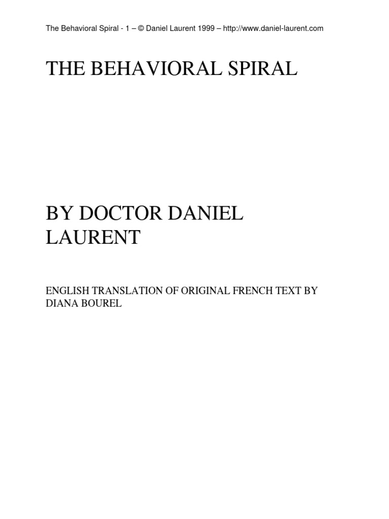 Behavioral Spiral | PDF | Feeling | Extraversion And Introversion