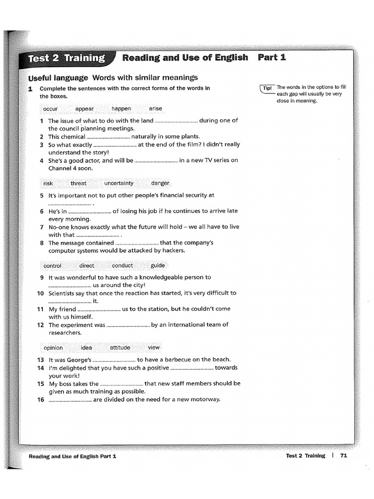 CEFT - T2 - Use + Reading + Listening | PDF