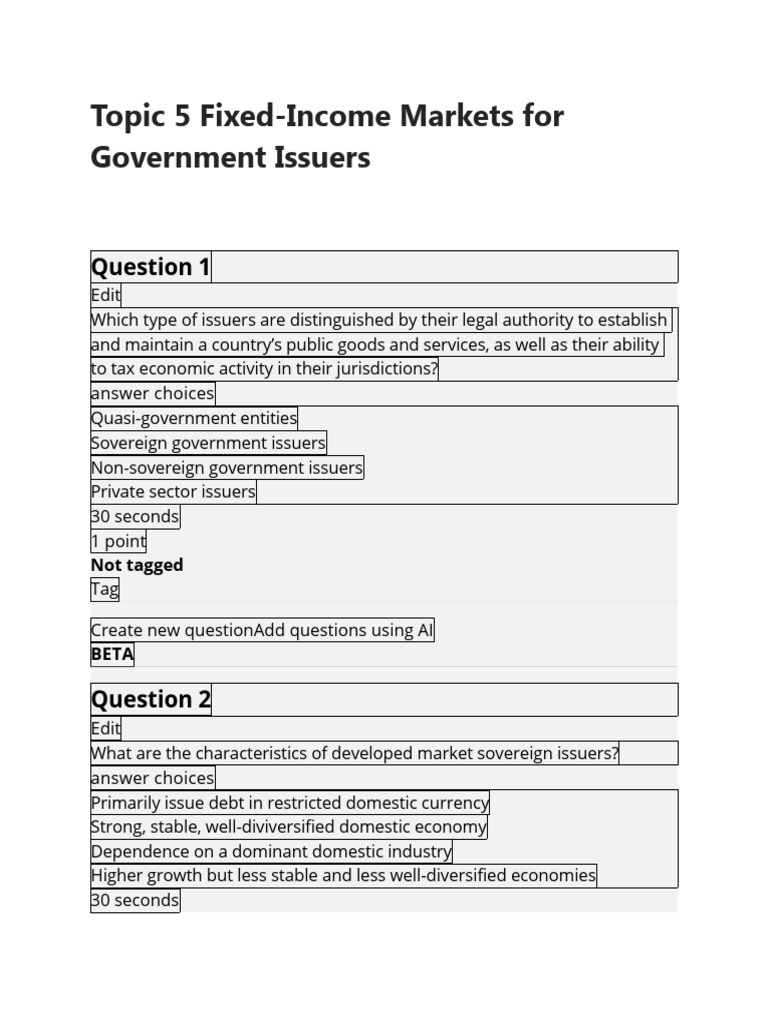 Topic 5 Fixed | Download Free PDF | Bonds (Finance) | Debt