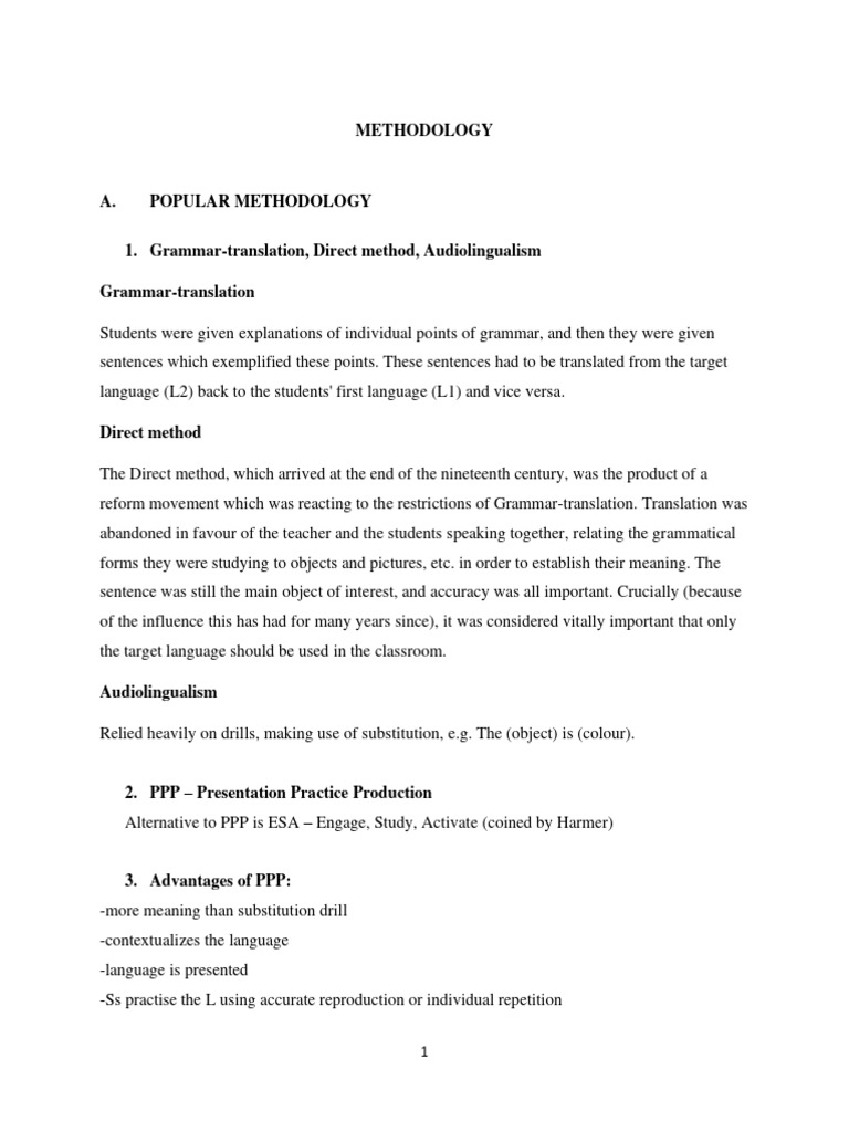 Def Methodology-1 | PDF | Learning | Second Language