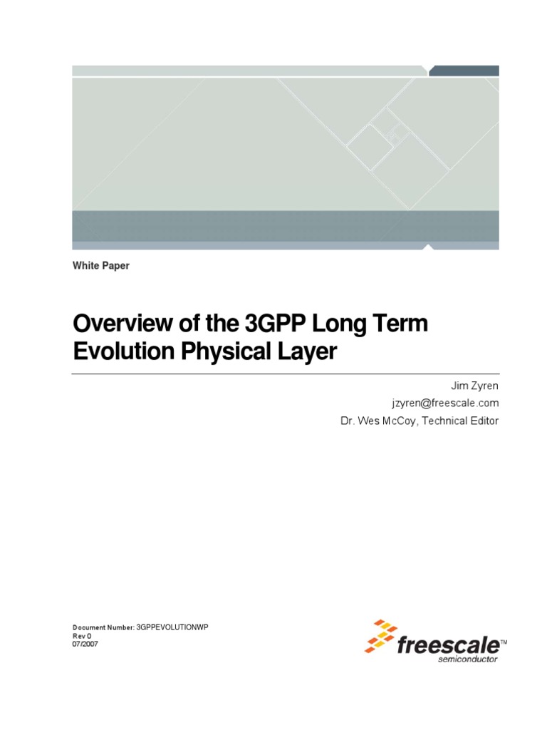Overview of The 3GPP LTE Physical Layer | PDF | Orthogonal Frequency ...