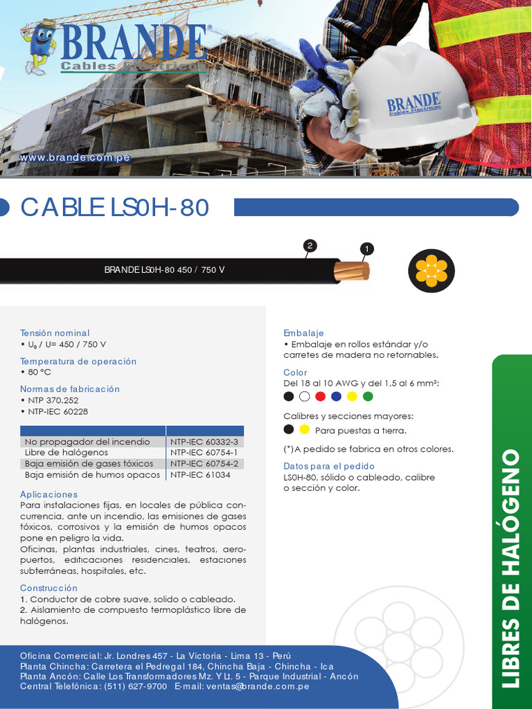LS0H-80 - Brande | PDF | Cable