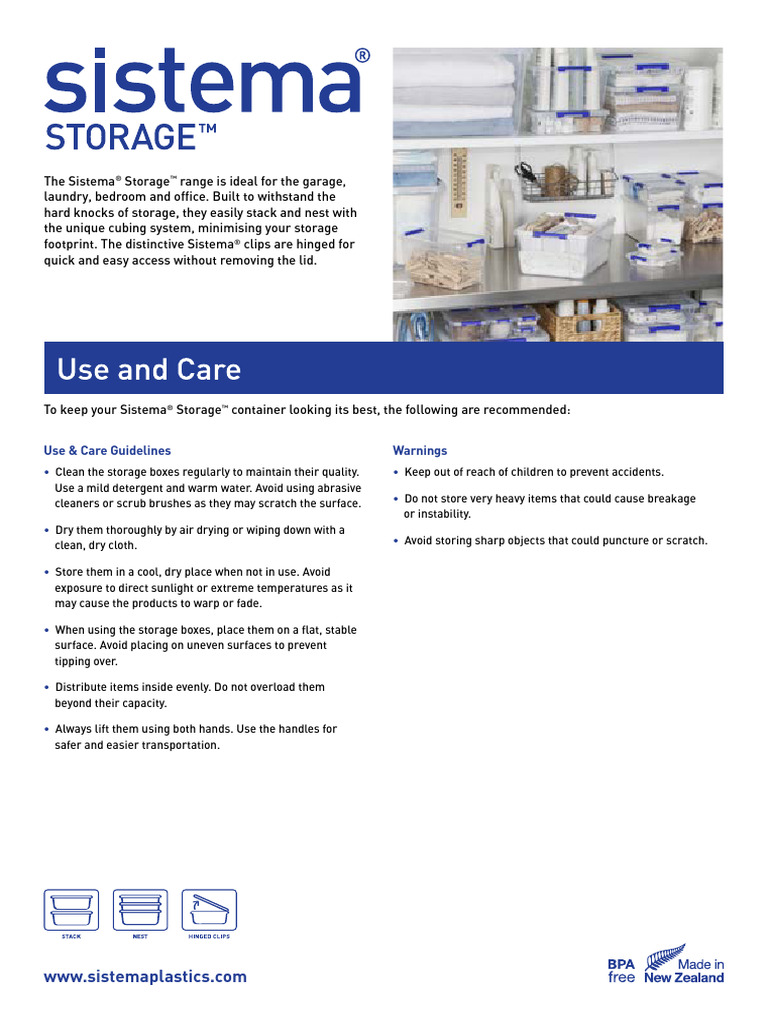 Sistema® Storage™ | PDF