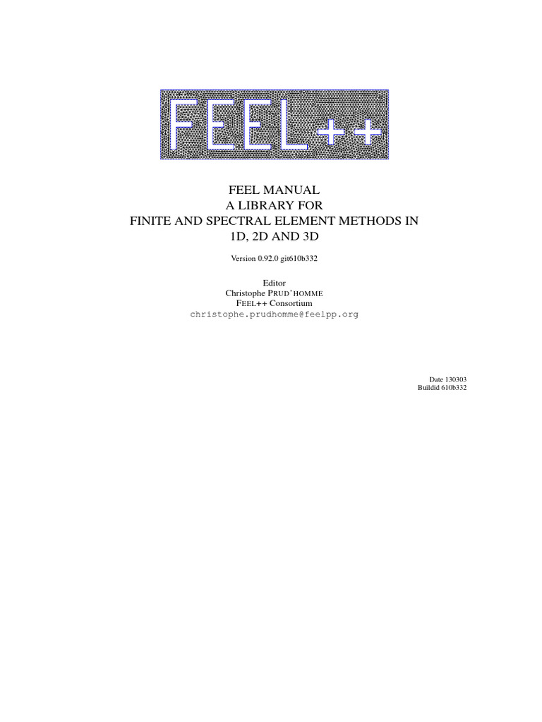 Feelpp Manual | PDF | System Software | Software Development