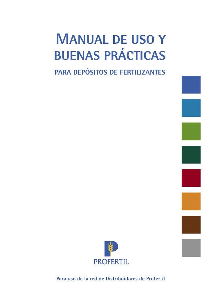 Manual de Uso y Buenas Practicas para Depositos de Fertilizantes | PDF ... Manual de Uso y Buenas Practicas para Depositos de Fertilizantes | PDF ...