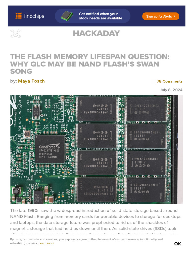 The Flash Memory Lifespan Question - Why QLC May Be NAND Flash's Swan Song - Hackaday | PDF ...