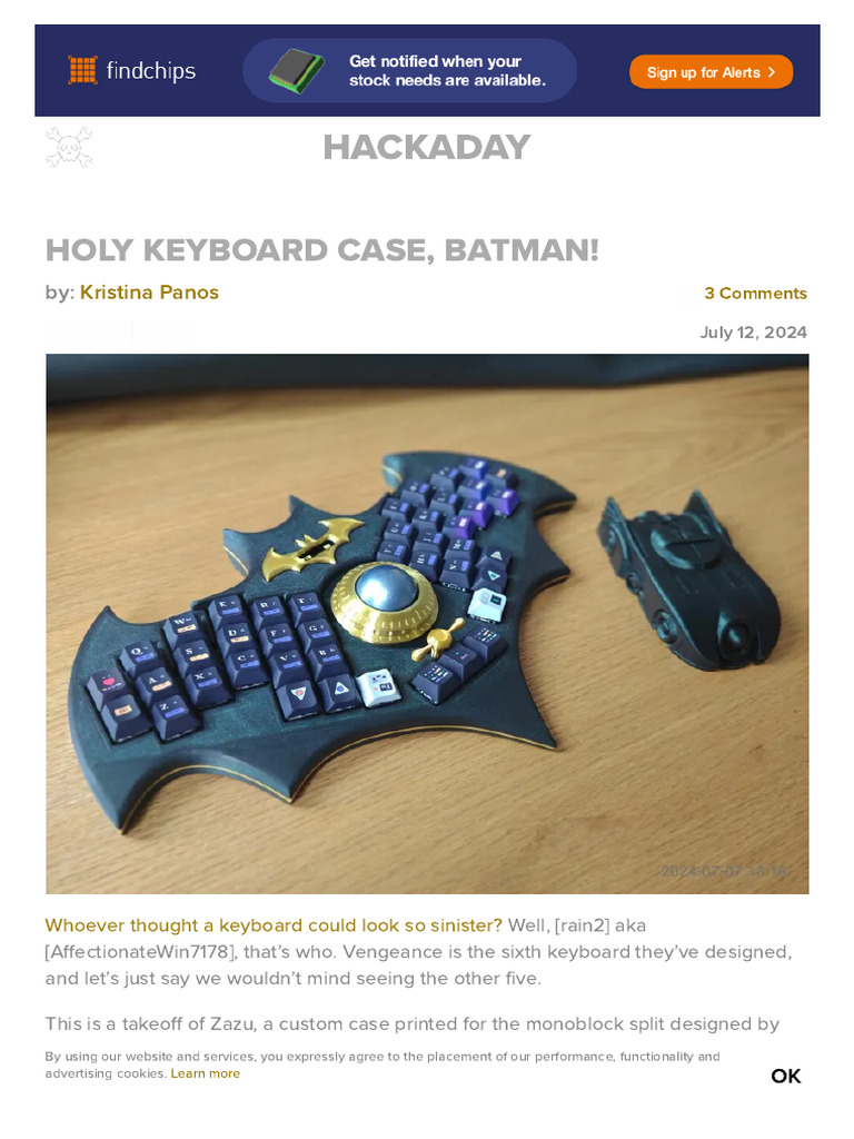 Holy Keyboard Case, Batman! - Hackaday | PDF | Computing | Cyberspace