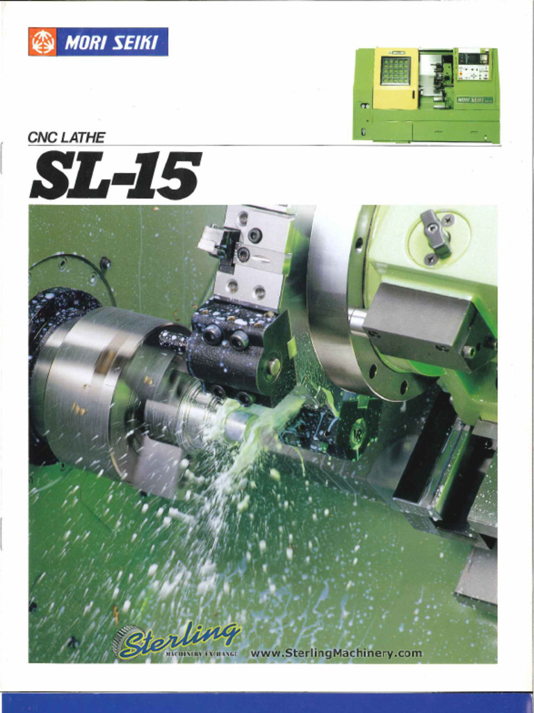 Mori Seiki CNC Lathe SL 15 Brochure - Sterling Machinery | PDF