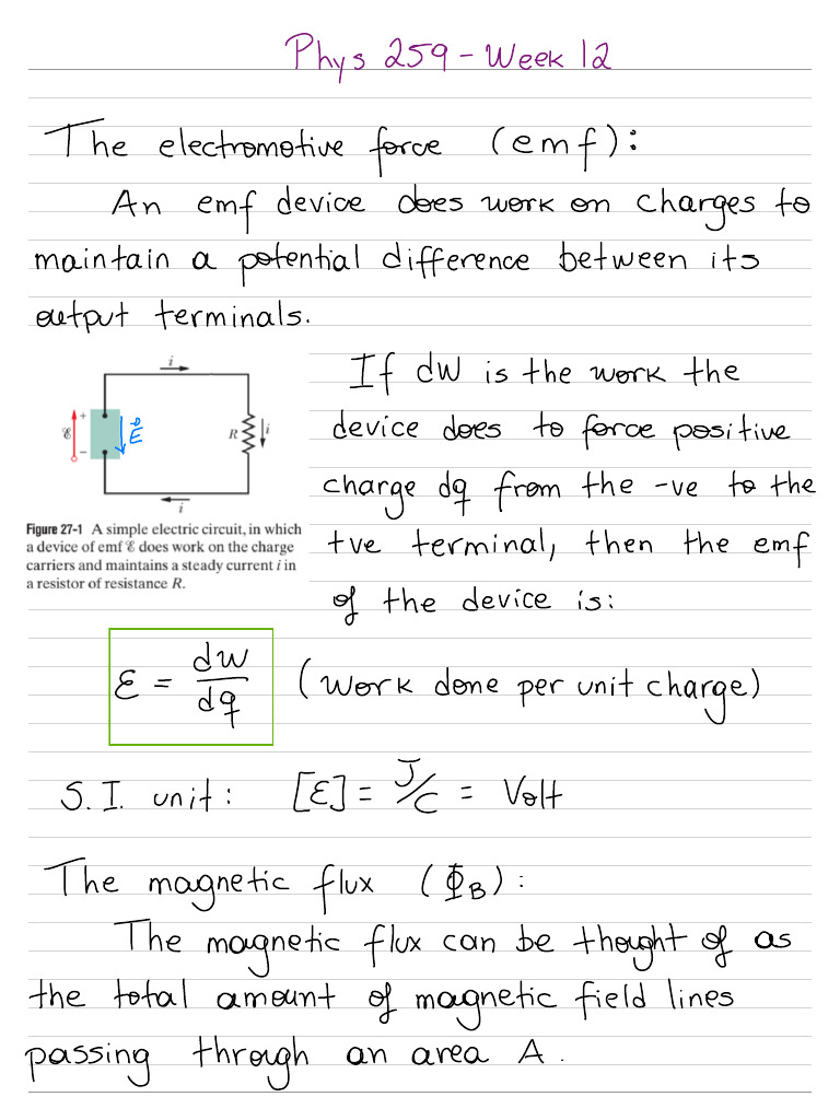 (P259) Week 12 Lecture Notes | PDF