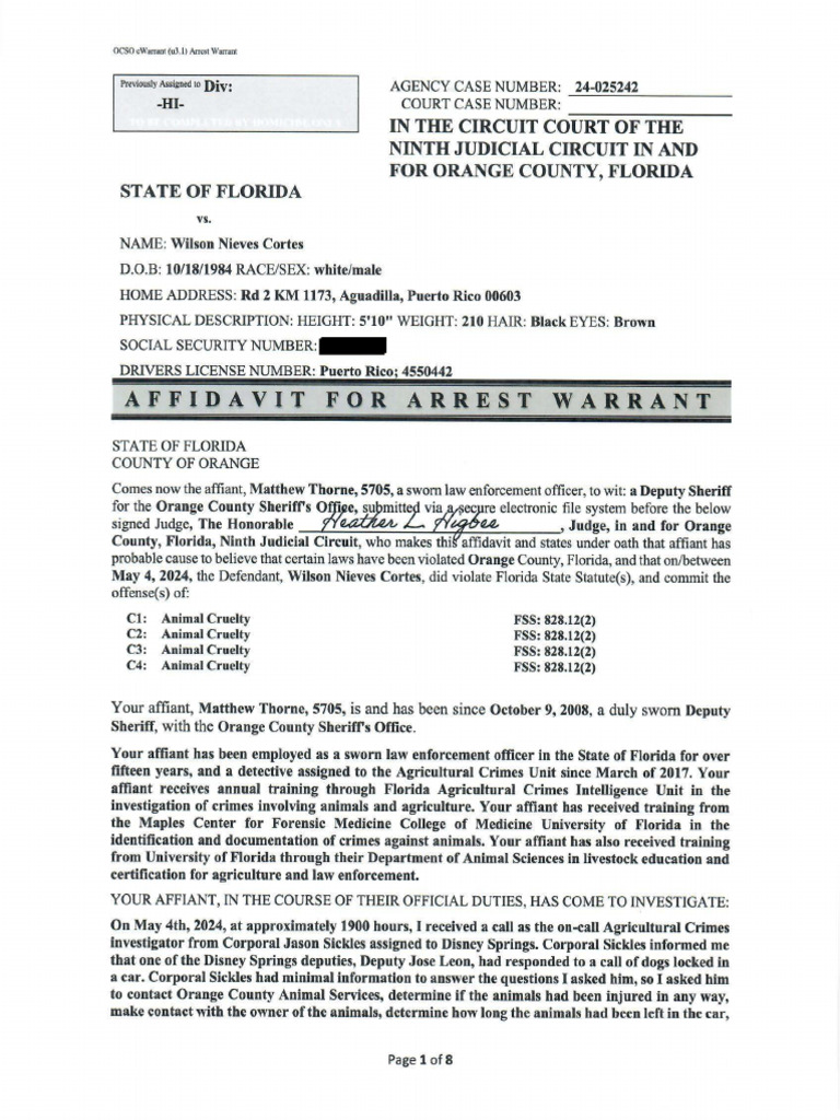 Arrest Warrant 24 025242 Redacted | PDF | Affidavit | Arrest Warrant